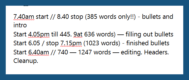 How to Write a 1200 Word Article in 3 hours 50 mins - Practical Web ...